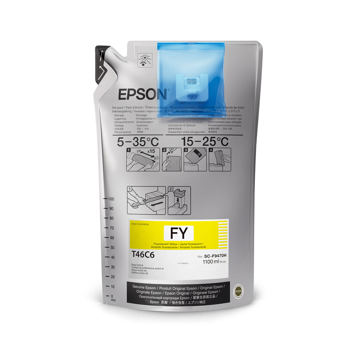 Fluorescent Yellow EPSON Sublimation Ink for F9470H | AA Print Supply ...