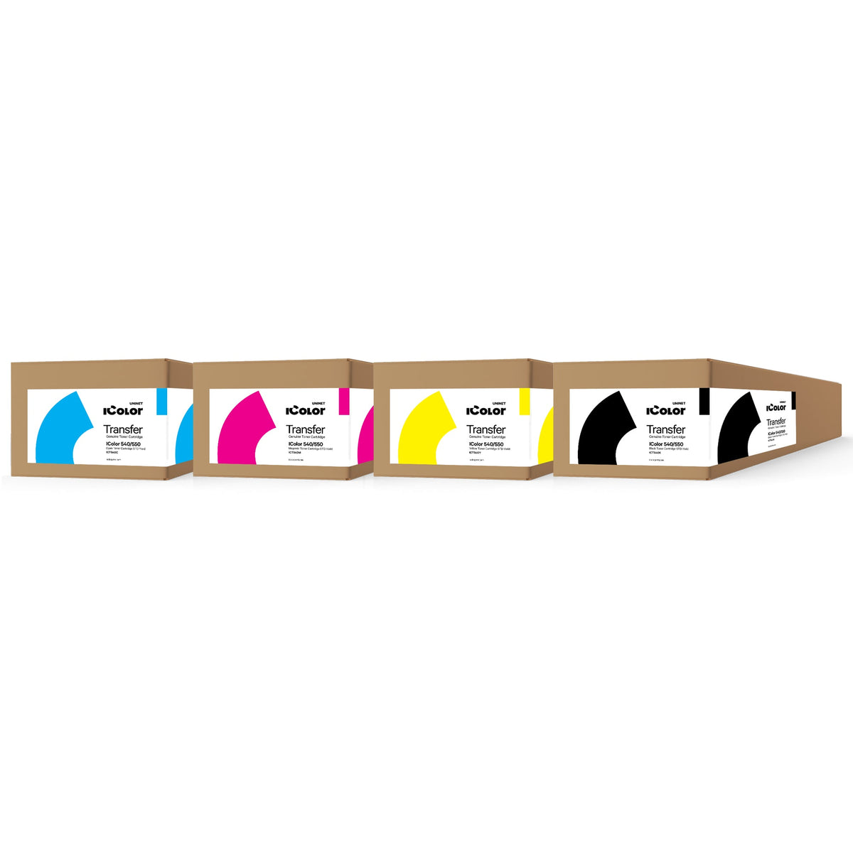 UniNet iColor 550 Glossy CMYK Toner Cartridge Kit — DTGmart